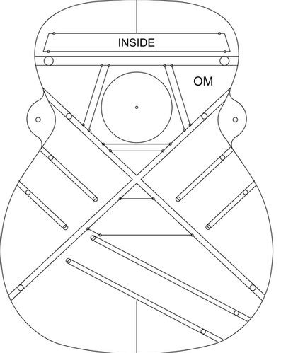 Om Acrylic Acoustic Guitar Soundboard Bracing Template Tcs Custom Woodworks