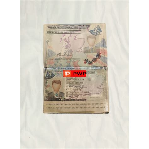 Uk Passport Psd Template V1 Psd Work Pro