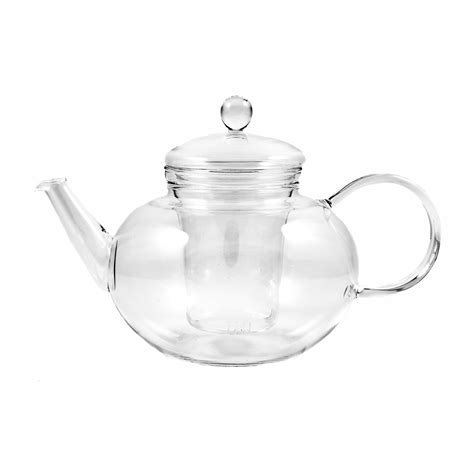 Round Glass Teapot And Strainer Buy Online Sous Chef Uk