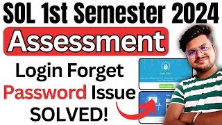 Du Sol 1st Semester Assessment 2024 Forget Password Issue Solved