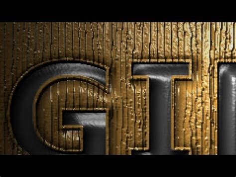 GIMP Tutorial Pressed Text YouTube