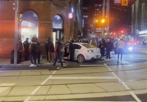 Pedestrian Injured After Car Drives Into Toronto Building Officials