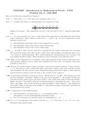 Problem Set 1 Exercises MAT102F Introduction To Mathematical