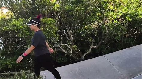 Hot Girl Walk W Freeball Bulge Watching Youtube