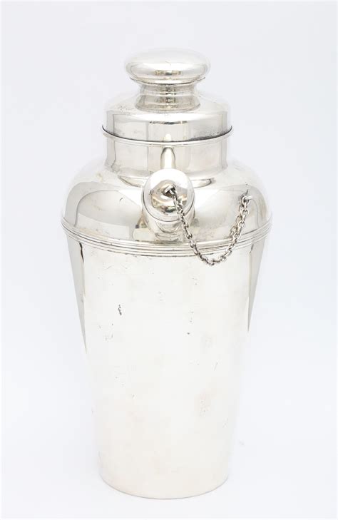 Art Deco Sterling Silver Cocktail Shaker For Sale At 1stdibs