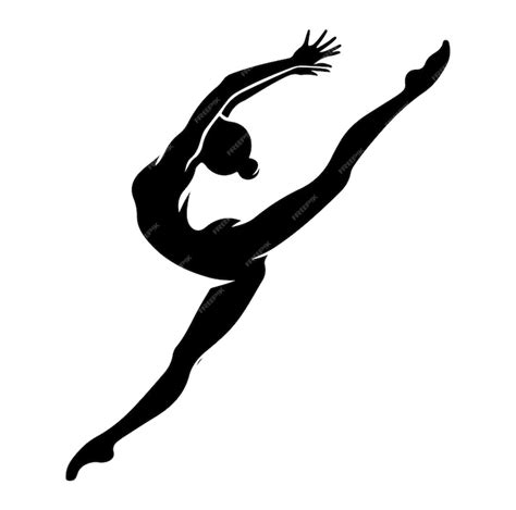 Premium Vector Gymnastics Female Silhouette Vector Illustration Set