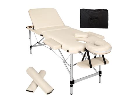 Table De Massage 3 Zones Avec Rembourrage De 5cm Et Châssis En