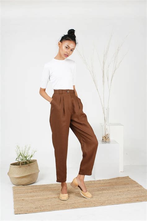 Brown Pants Outfit Female Dresses Images 2022