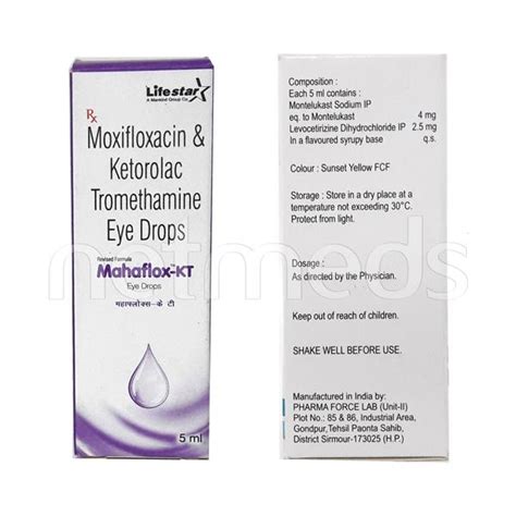 Mahaflox Kt Eye Drops 5ml Buy Medicines Online At Best Price From