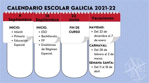 Calendario Escolar Galicia 2022 2023