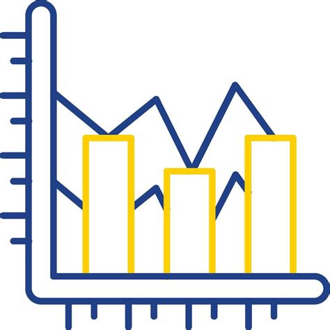 Bar Chart Line Two Color Icon 39268329 Vector Art At Vecteezy