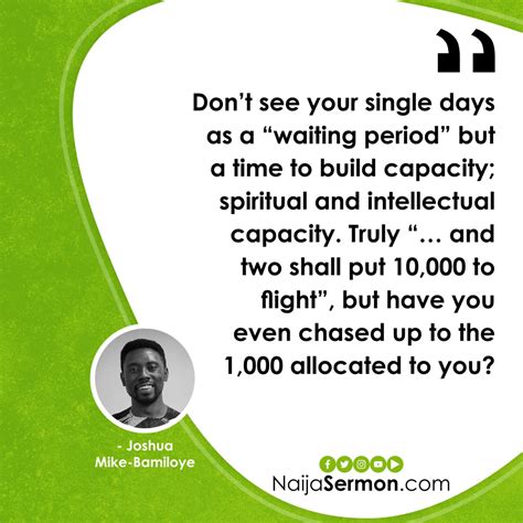 Quote Of The Day By Joshua Mike Bamiloye Naijasermons