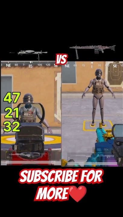 Dp28 Vs Mg3 Damage Test Bgmi😱 Pubgmobile Damagetest Foryou