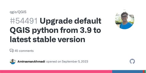 Upgrade Default QGIS Python From To Latest Stable Version Issue Qgis QGIS GitHub