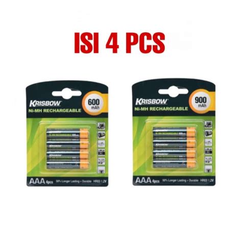 Jual BATERAI AAA RECHARGEABLE KRISBOW BATRE CAS A3 BATTERY CHARGER Shopee Indonesia