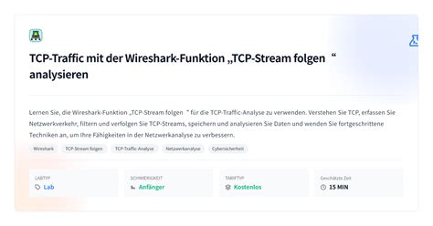 Tcp Traffic Mit Der Wireshark Funktion „tcp Stream Folgen“ Analysieren Labex