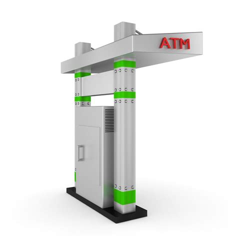 Atm 현금 지급기 3d 모델 7 3ds C4d Fbx Lwo Ma Obj Max Free3d