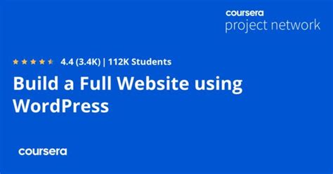 build a full website using wordpress coursya