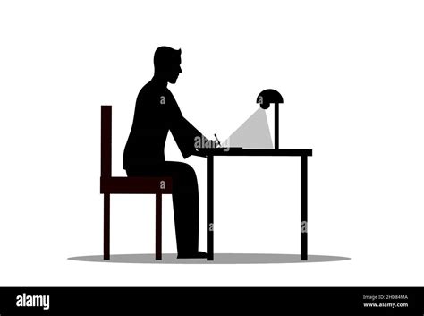 Office Desk Silhouette