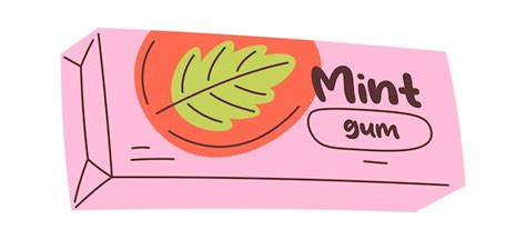 Premium Vector Mint Bubble Gum