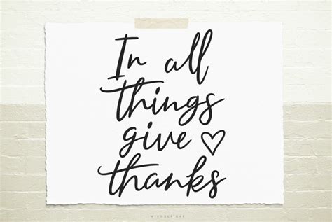Give Thanks Quote Svg Cut File