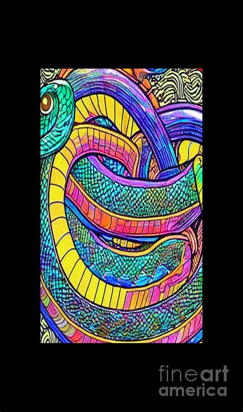 Abstraction In Python Nature Digital Art By Erin Brooklynn Fine Art America