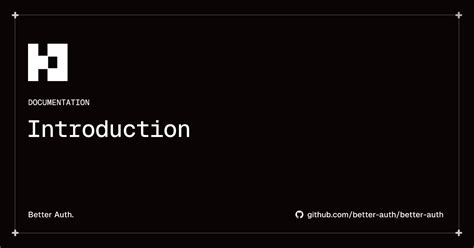introduction better auth