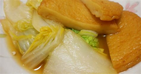 白菜とさつま揚げの煮浸し By 単！！ 【クックパッド】 簡単おいしいみんなのレシピが322万品