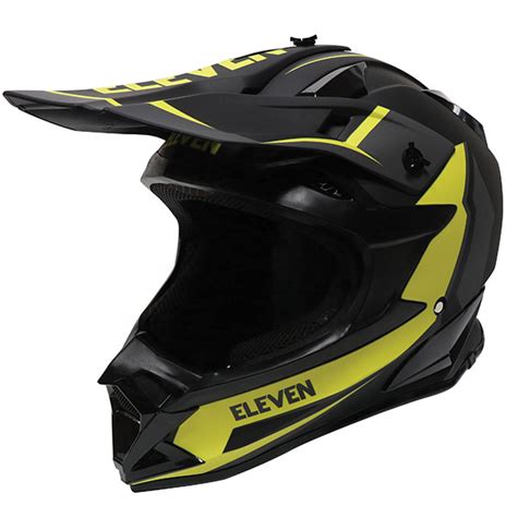Eleven Raid Mx Helmet 2xl High Visibility Black 49 11548