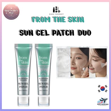 [sun Patch] From The Skin Glutathione Collagen Sun Gel Patch Duo Apply On Sun Patch Shopee