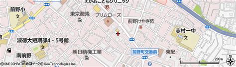 東京都板橋区前野町3丁目6の地図 住所一覧検索｜地図マピオン