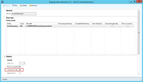 Troubleshooting Data Import Export Framework