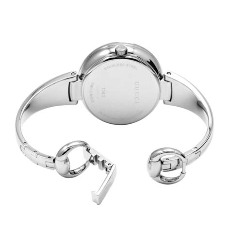 Gucci Ya134302 Guccissima Brown Dial 1343 Series Silver Tone Womens