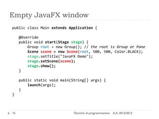 Introduction To JavaFX PPT