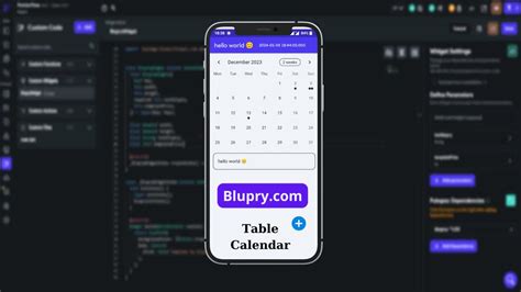 Flutterflow Calendar Template Appdevelopment Blupry