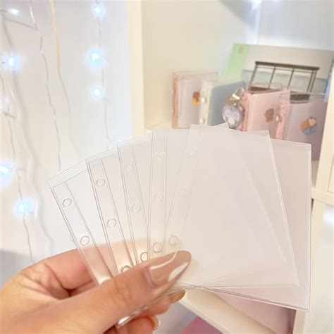 Mini 3 Ring Binder Refill Inserts 1 Pack 10 Pocket Paper Sutekka