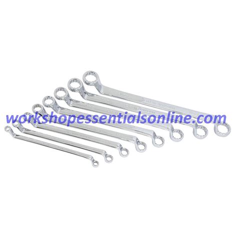 Offset Ring Spanner Set Metric 6 22mm 8 Piece Trident T212400 Workshop Essentials Online
