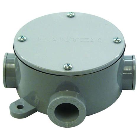 Cantex 4 In Round Junction Box R5133690 The Home Depot