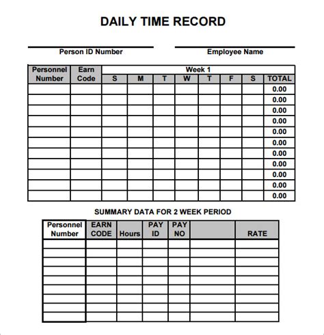 Fine Beautiful Tips About Daily Time Record Sample Format Excel Gunbet