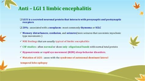 Limbic Encephalitis
