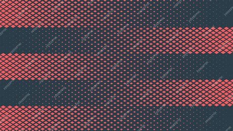 Premium Vector Vector Halftone Checkered Pattern Rhombus Dots Modern Texture Red Blue Abstract