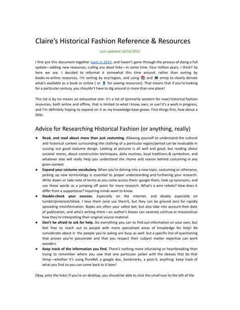 Claire Hummels Historical Fashion Reference And Resources