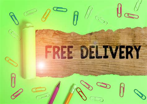 Handwriting Text Writing Free Delivery Concept Meaning Directly