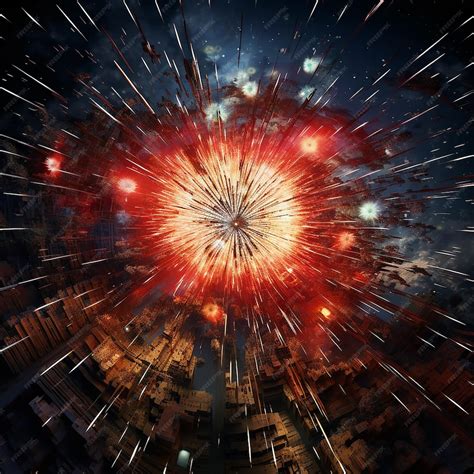 Premium Photo 3d Rander Photo Of Firework