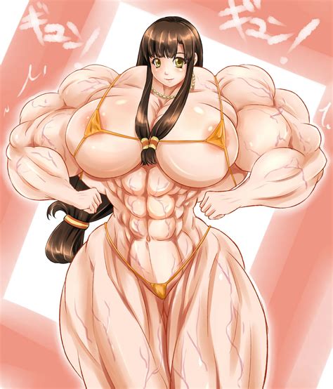 Rule 34 Abs Big Breasts Big Muscles Female Female Only Hyper Hyper Muscles Macto2nd Muscle