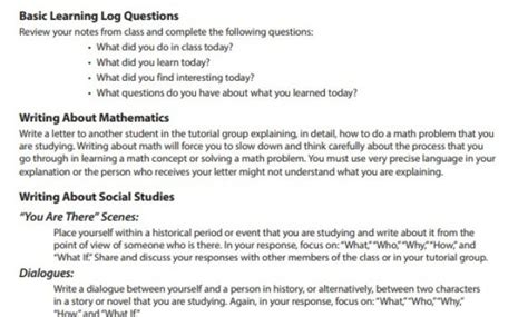 Learning Log Templates 16 Free Printable Word Excel Pertaining To