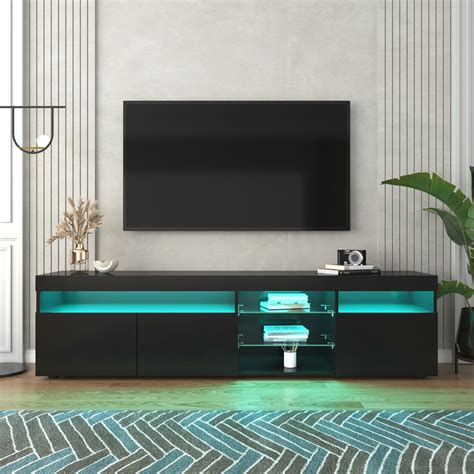 Merax Tv Schrank Hochglanz Lowboard Mit Kauflandde