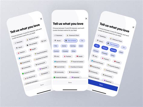 Event Categories Mobile App Ui By Ui Ants On Dribbble