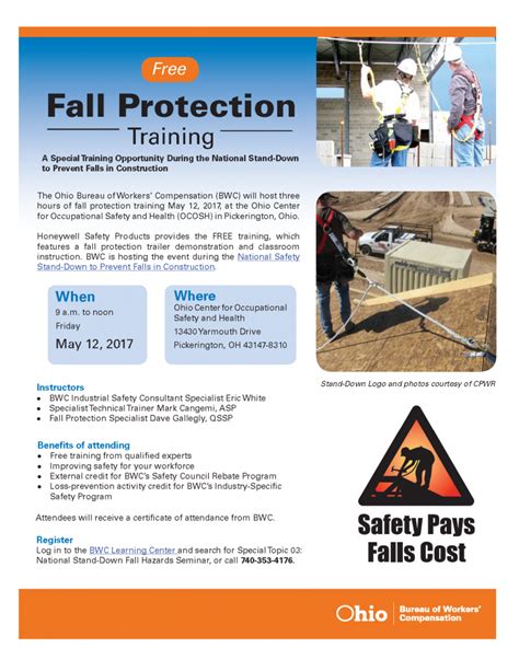 Free Fall Protection Training Construction Employers Association