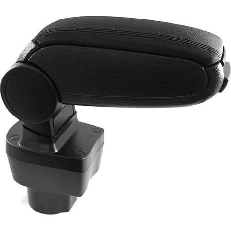 Accoudoir Console Centrale Boîte Rangement Cuir Noir 2010 2017 Cdiscount